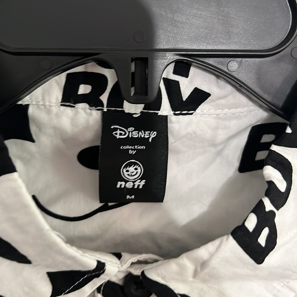 Neff | Shirts | Disney X Neff Mickey Mouse Head Aop Button Front Shirt ...